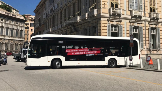 Bus elettrico da 12 metri gratis a Genova: settimana di prova tra ...