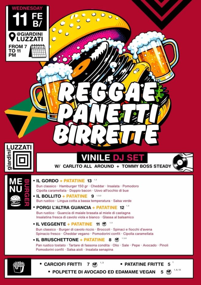 Reggae, Panetti e Birrette: festa ai Luzzati con street food e vinile ...