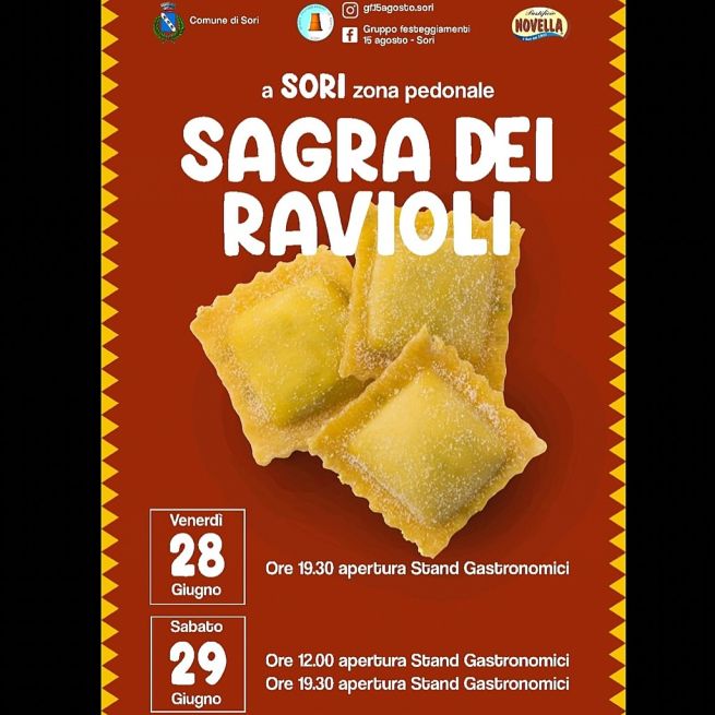 Sagra dei Ravioli 2024 a Sori con stand gastronomici e musica ...